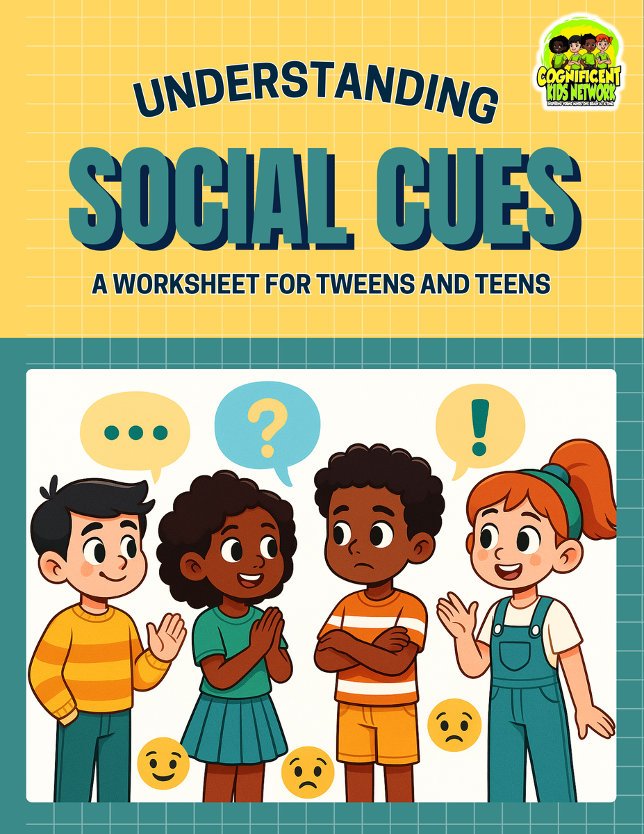 Understanding Social Cues: Worksheet for Tweens &Teens (Micro Learning ...