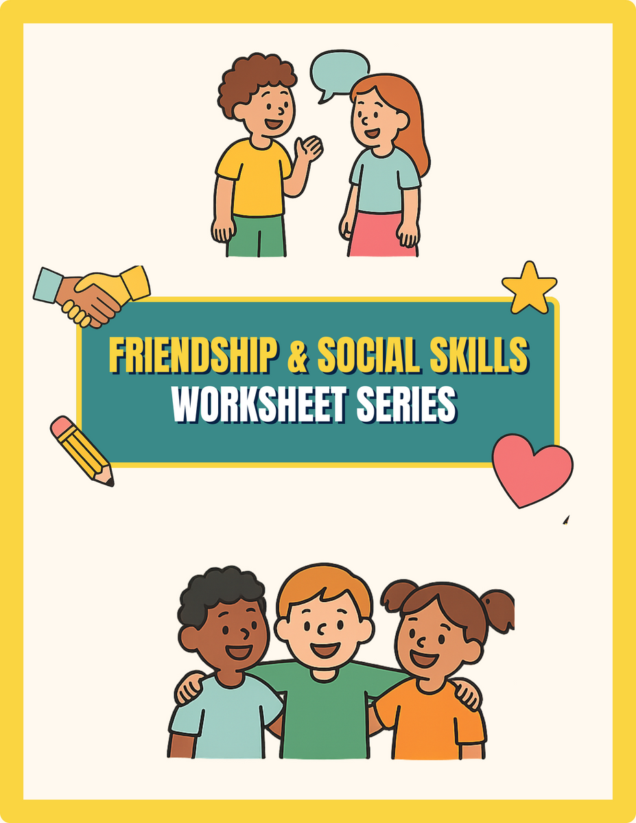 Friendship & Social Skills Worksheet-PDF Download| Cognificent Kids Toy ...