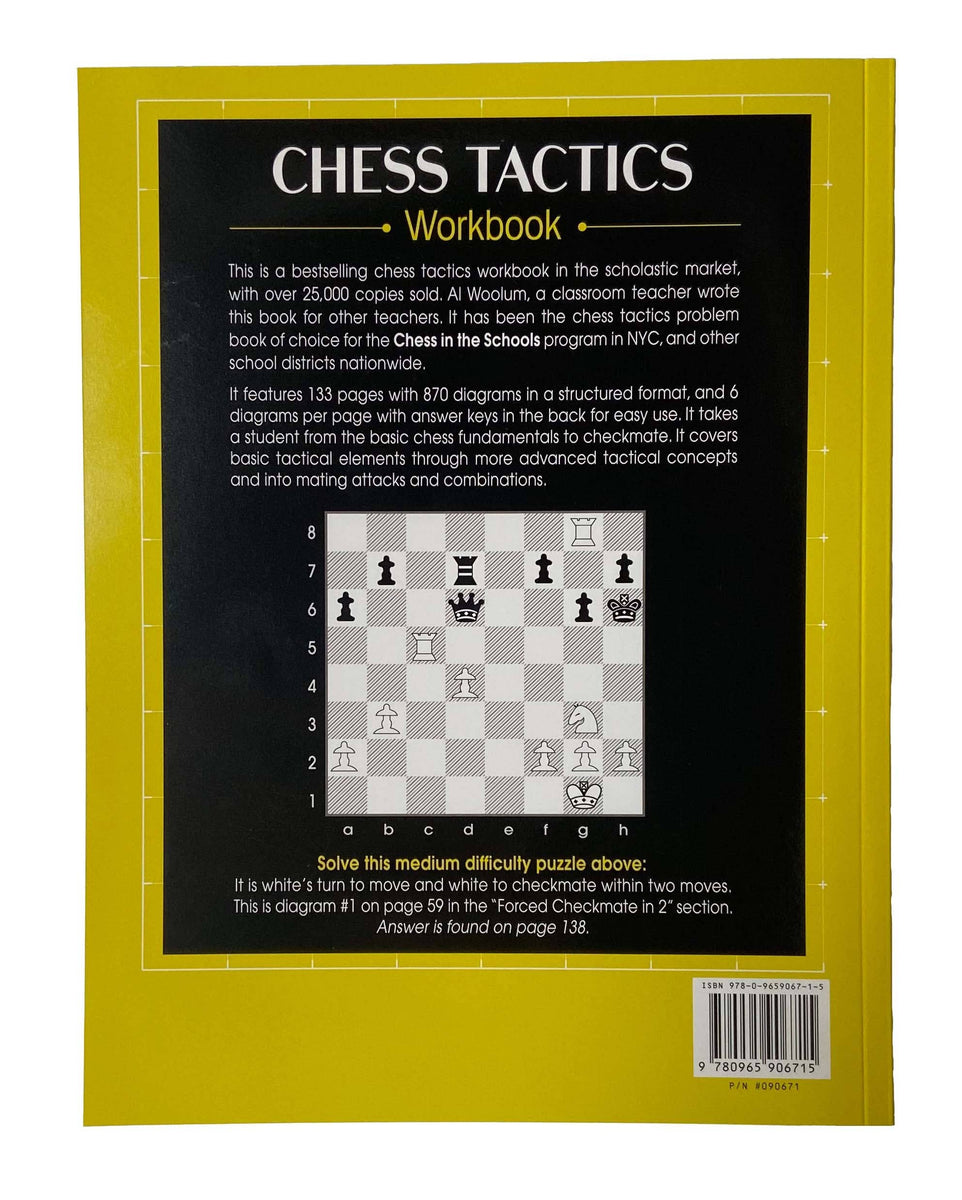 The Chess Tactics Workbook 5th Edition| Cognificent Kids Toy Store and ...