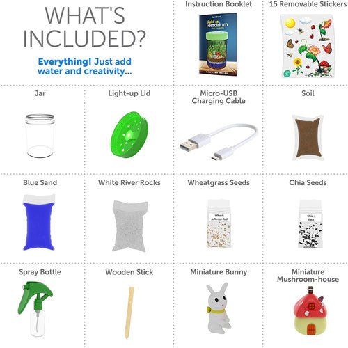 Light-up Terrarium Kit for Kids| Cognificent Kids Toy Store and More!